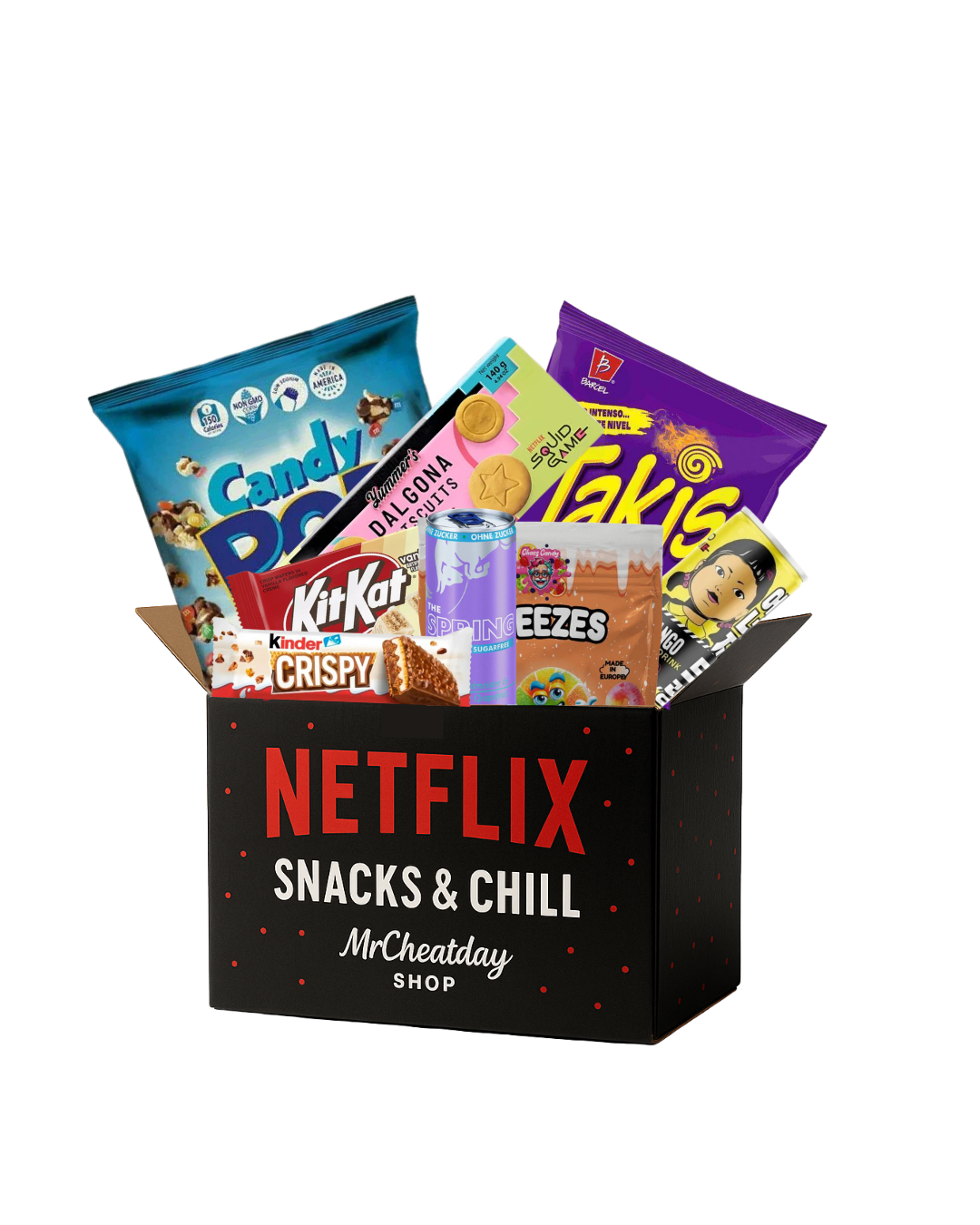 Netflix Süßigkeiten Box Perfekt für Filmeabend - Mr Cheatday Empfiehlt